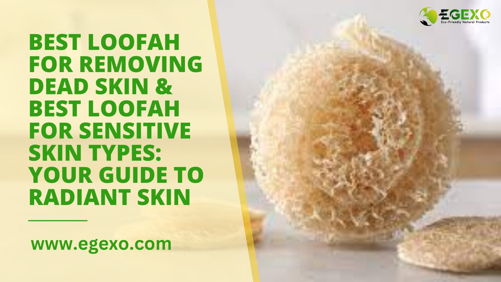 Egyptian Natural Loofah | Luffa Sponges Wholesale Supplier | EGEXO